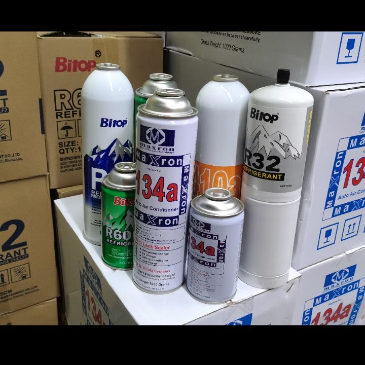 BITOP/MAXRON R134A/R22/R32/R410A/R32/R600A Refrigerant Gas ( Gas Peti ...
