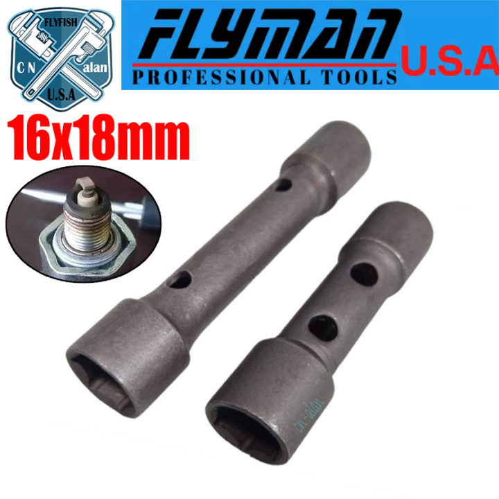 Flyman Dual Head Motorcycle Spark Plug Socket Wrench Sleeve Removal ...