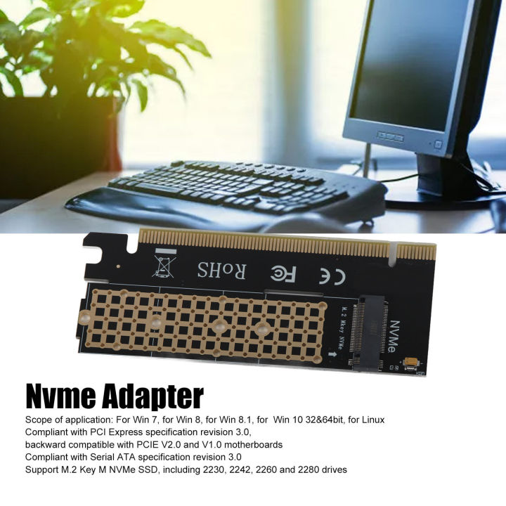 M.2 in The PCIE High Speed PCIE Adapter -Nvme for 7 for 8 Admits M.2 ...