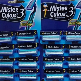 Alat Cukur manual / Mesin Cukur Kumis dan Jenggot BIRU 24PCS | Lazada ...