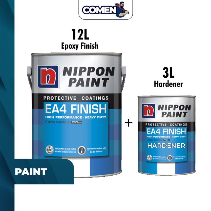 NIPPON PAINT EA4 Finish 15L Protective Coating Interior Epoxy Wall ...