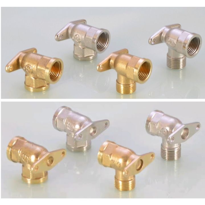 Fitting , Fixed Elbow 1/2inch install Bibtap Faucet Wall Plate Elbow Bracket Elbow Pasang ...