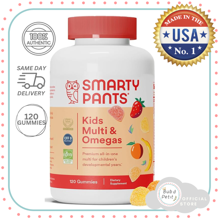 SmartyPants Kids Formula Daily Gummy Multivitamins Vitamin C, D3, and ...