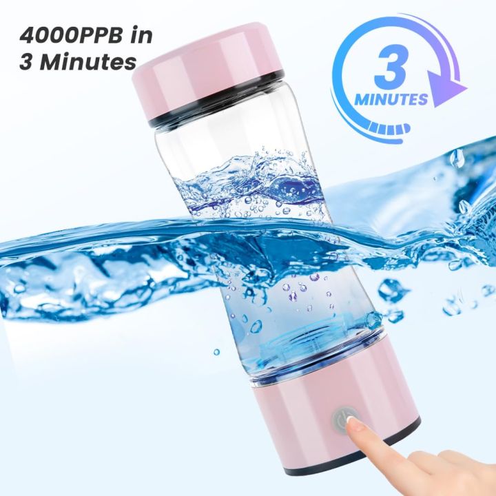 Hydrogen Water Bottle Generator, Portable Hydrogenated Water Ionizer ...