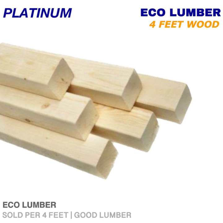 1102 4FT | Eco Lumber | 4 Feet Length | Solid Wood Timber Strips Kahoy ...