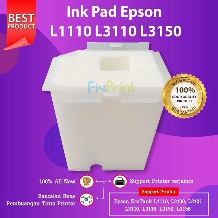 Ink Pad Inkpad Epson L1110 L1210 L3100 L3110 L3210 L3116 L3150 L3156 ...