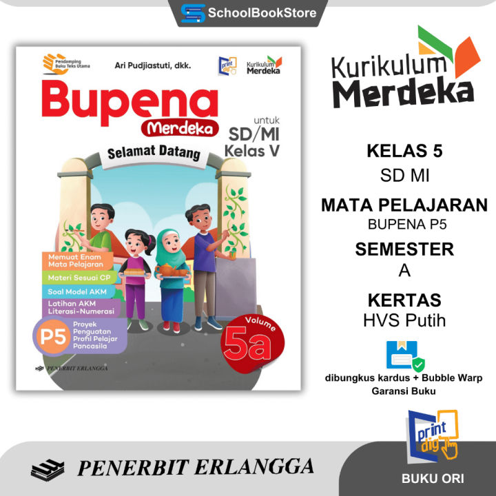 Buku BUPENA MERDEKA VOLUME 5A Kelas 5 SD MI P5 Kurikulum Merdeka ...