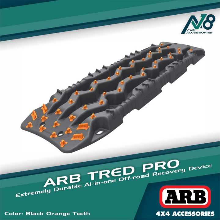 ARB Tred Pro Recovery Board Black Orange Teeth Pair Genuine | Lazada PH