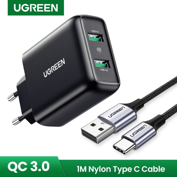 Ugreen USB Charger Quick Charge 3.0 36W Fast Charger Adapter QC3.0 ...