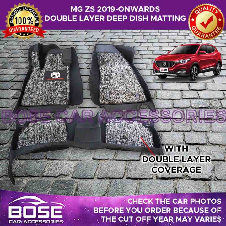 7D Deep Dish Matting MG ZS 2019 2020 2021 2022 2023 2024 2025 Model Double Layer Floor Liner ...
