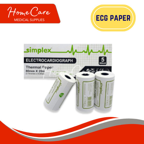 24 ECG Paper (Electrocardiograph Thermal Paper), SIMPLEX (per Box ...