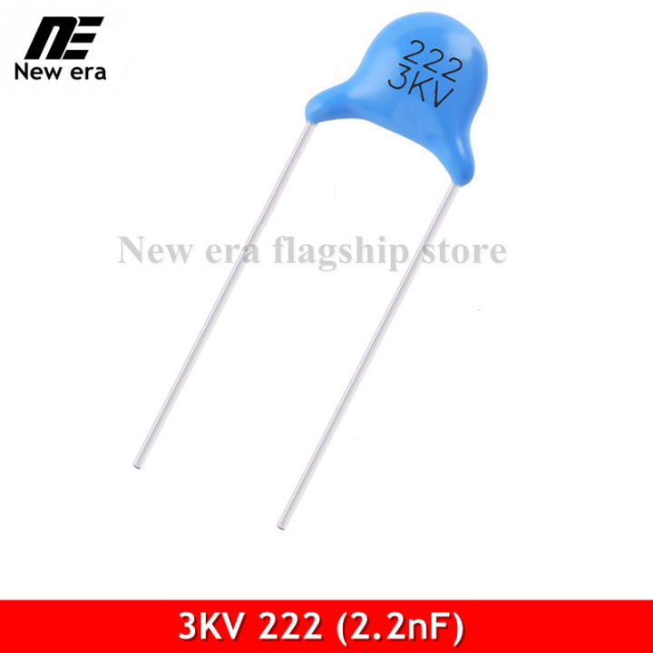 100Pcs 222 3KV 2.2nF High voltage ceramic capacitor 3000V 2200pF 222M ...