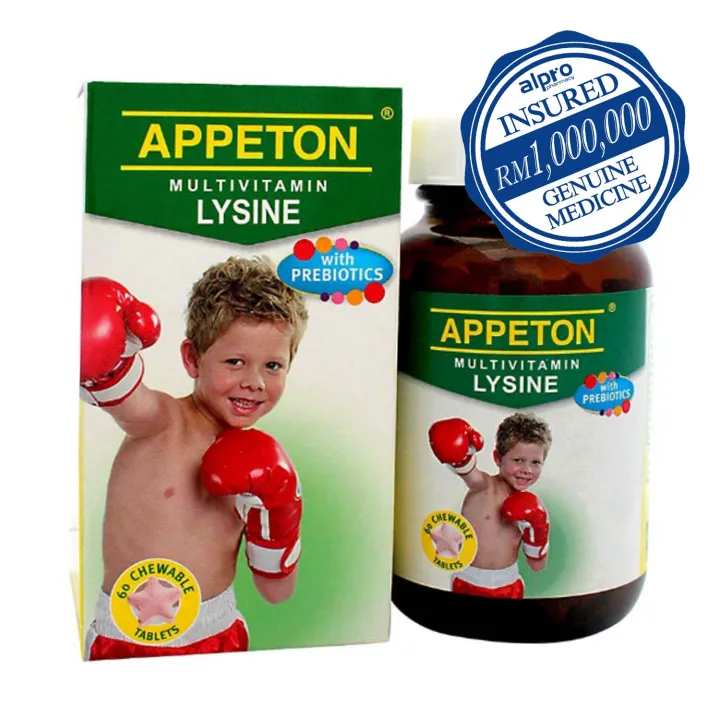 Appeton Multivitamin Lysine + Prebiotic 60s | Lazada