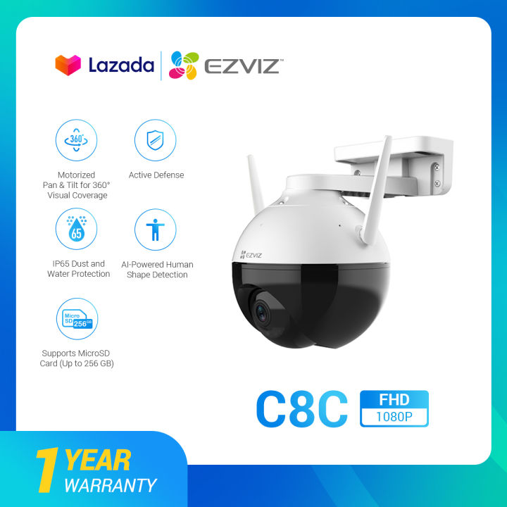 Ezviz C8C 1080P Outdoor Pan/tilt 360 degree IP Camera Smart Home CCTV ...