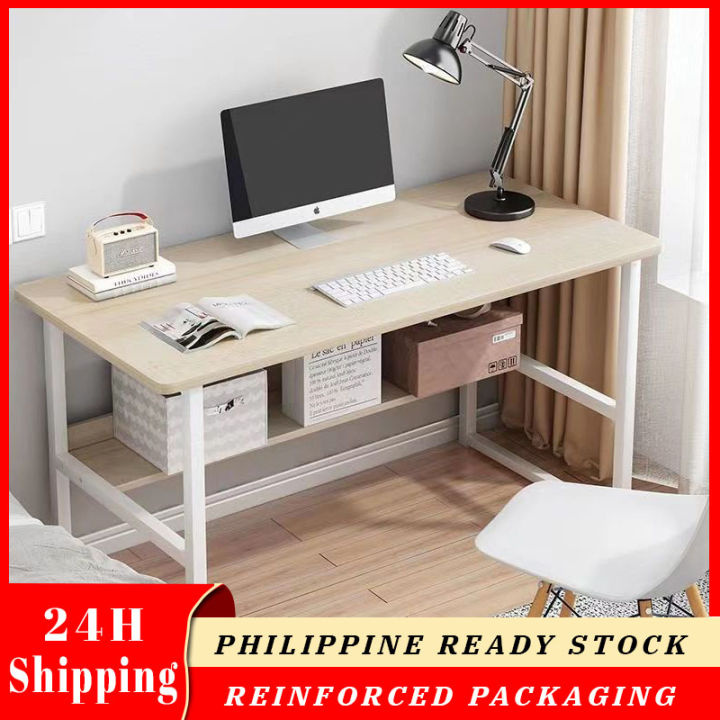 2 Layer Office Study Desk Modern Student Desk Computer Table Desktop PC ...