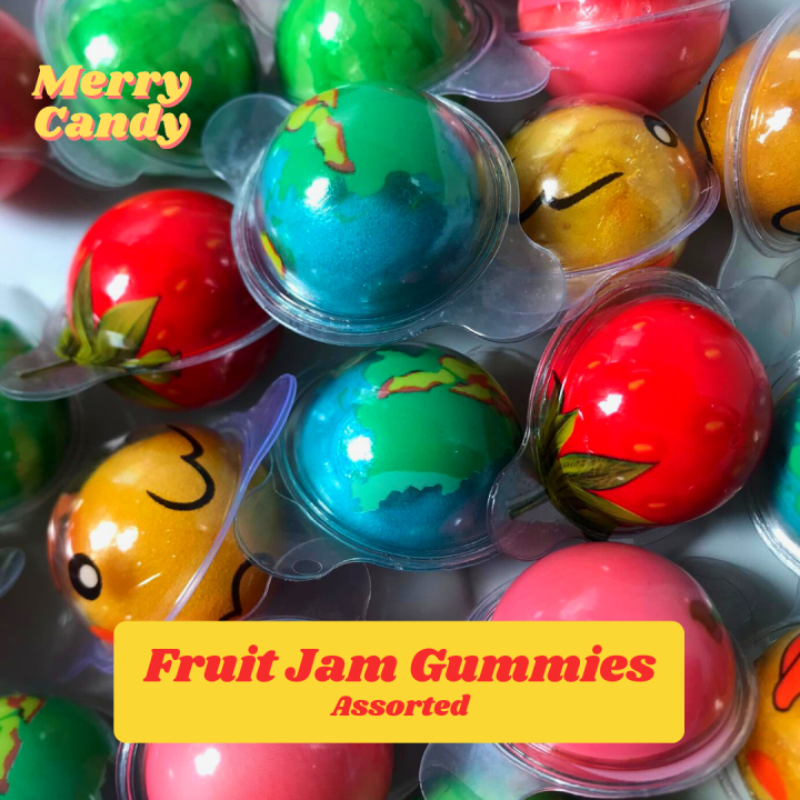 5-30 PCS Jam Filled Gummies (Planet Earth, Strawberry, Watermelon ...