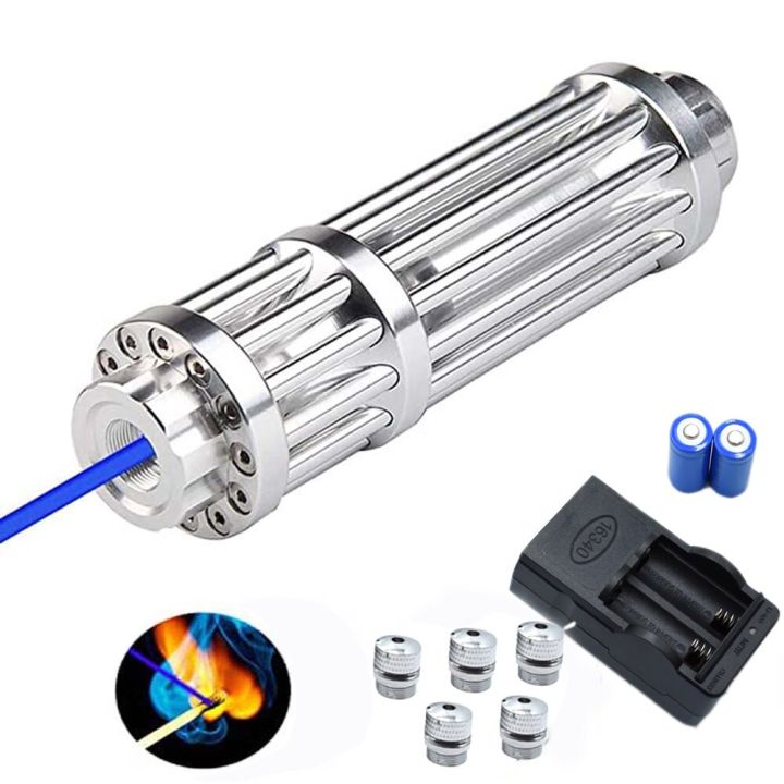 High Powerful Laser Pointer Red/Green/Blue Beam Visible Lights Torch ...