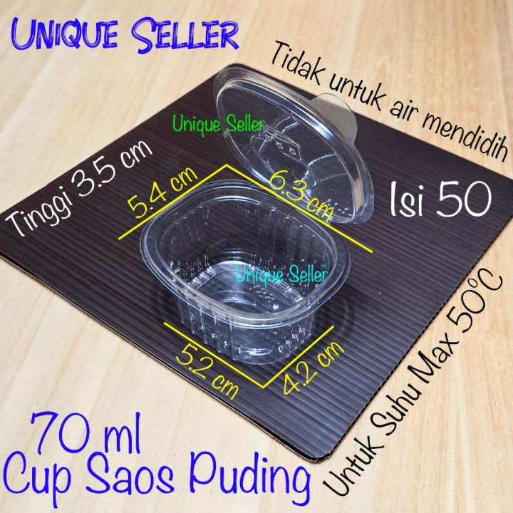 [Isi50] Mika Cup Saos Puding 70 ml 70ml SSY / Mika Sauce Cup 70 ml 70ml SSY / Mika Cup Puding ...