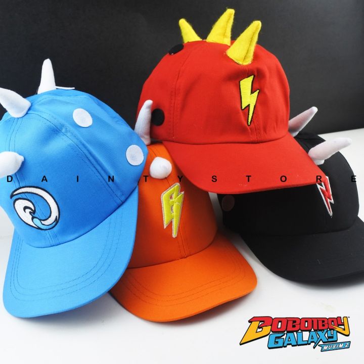 Topi Kanak-Kanak Boboiboy Hats For Boys Boboboy Galaxy Lightning | Lazada