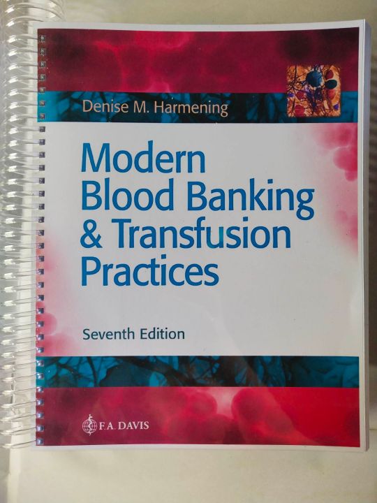 Modern Blood Banking & Transfusion Practices, 7th Edition | Lazada PH
