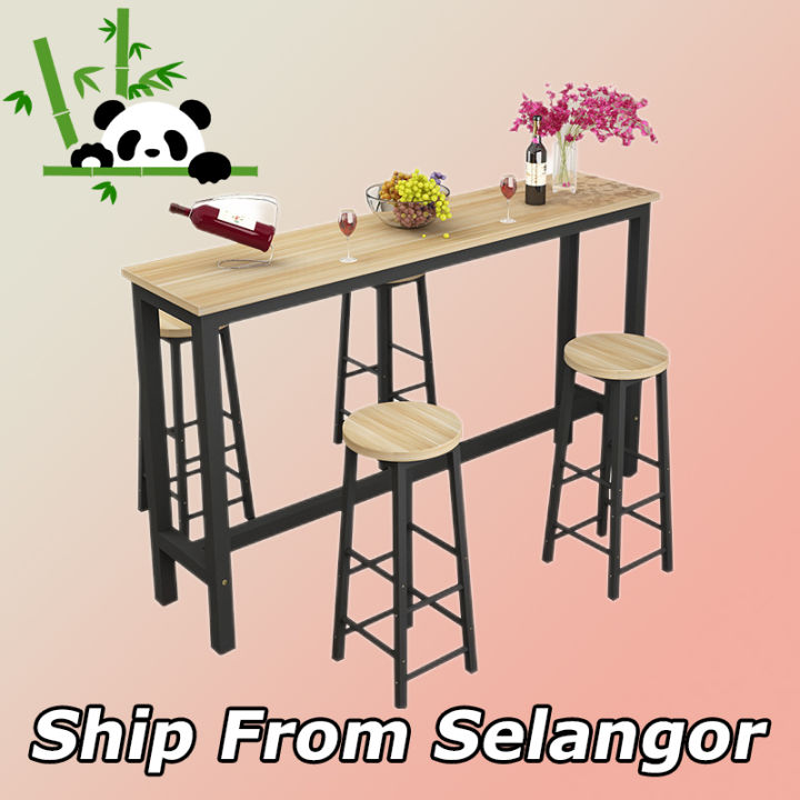 120*40*100cm Bar Table Dining Table Meja Makan Stool High Chair Kerusi ...