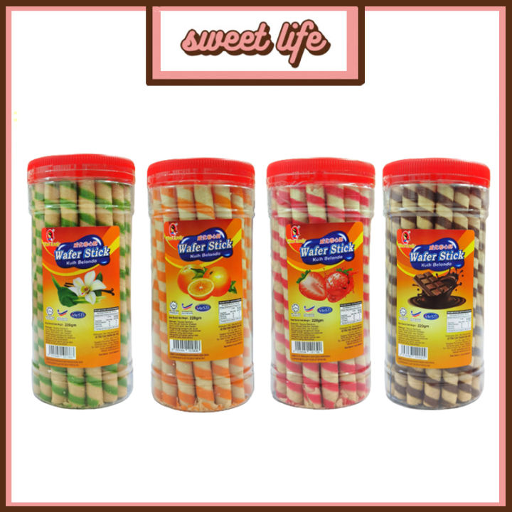 220G MAS LADY WAFER STICK KUIH BELANDA BERKRIM DENGAN FLAVOR PANDAN ...