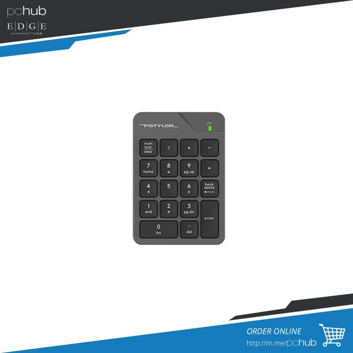 PChub | A4tech Styler FGK21C, grey, wireless numeric keypad, recharegable | Lazada PH