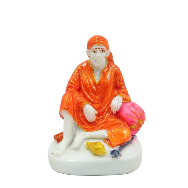 Shirdi Sai Baba Idol,Murti Dwarkamai Statue Sitting on Stone | Lazada