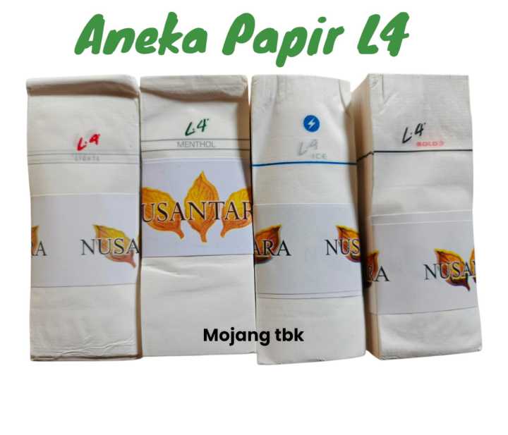 KERTAS PAPIR L4 MENTHOL CAP NUSANTARA 1.000 - 2.000 LEMBAR | Lazada ...