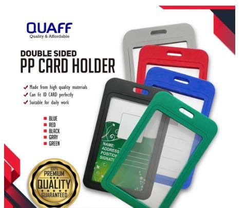 5 pcs Vertical Double-Sided ID Holder / ID Jacket / ID Protector / ID ...
