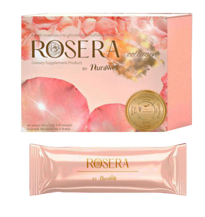 Rosera Collagen โรสเซร่า คอลลาเจน By นูร่าเวลล์ (ผลิตภัณฑ์เสริมอาหาร ...