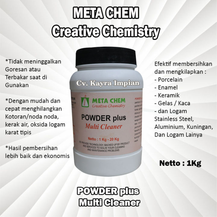 META CHEM Bubuk Pembersih Multi Fungsi Asli Original Isi 1kg | Lazada ...