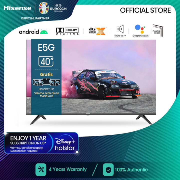 Hisense TV 40 inch FHD Google - TV Smart Digital - TV LED - TV Digital- Bezelless Design-Dolby ...