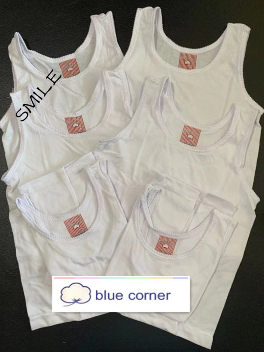Blue Corner Ladies Sando White for Kids to Adult (6pcs per pack ...