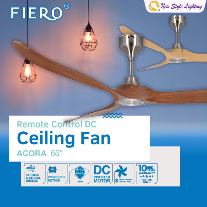 DEKA Fiero ACORA 66" 66 Inches 3 Blades ABS SIRIM 5 Star Energy Saving ...