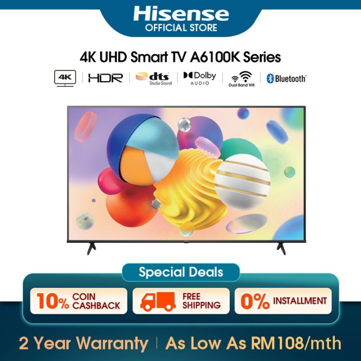 [FREE Installation] Hisense 4K Smart UHD TV / evision evisyen (43"/50 ...