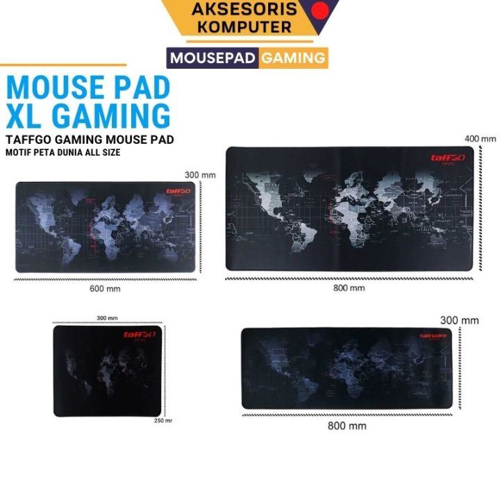 Alas mouse Mousepad Gaming Mouse Pad XL Desk Mat Motif Peta Dunia ...