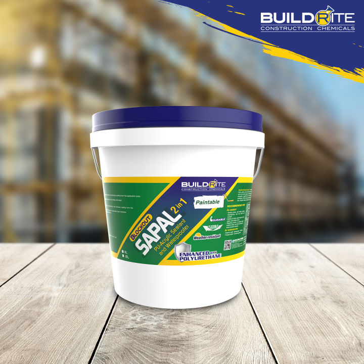 BUILDRITE SAPAL 2 IN 1 Elastic Sealant & Waterproofer 16 LITERS | Lazada PH