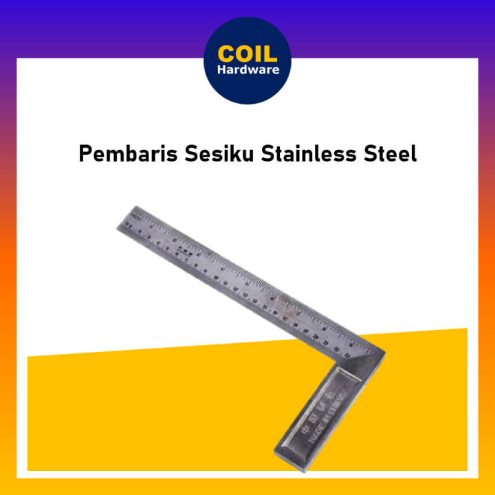 6'' 8'' 10'' 12'' Steel carpenter Square Scale Ruler Tool / Try Square ...