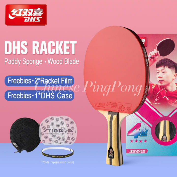 Original DHS 3/4/5/6 Star Table Tennis Racket Ping Pong Bat with ...