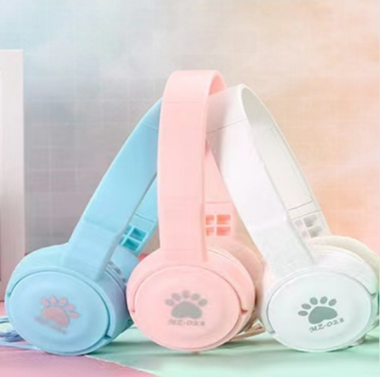 T888 หูฟังแบบครอบหู หูฟังเล่นเกม ลายน่ารัก สีสวย เสียงเบสดีมาก | Lazada ...