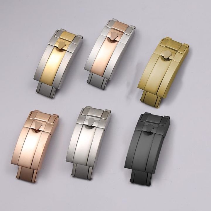 9mm×16mm Stainless Steel Folding Buckle Metal Lock For Rolex Submariner ...