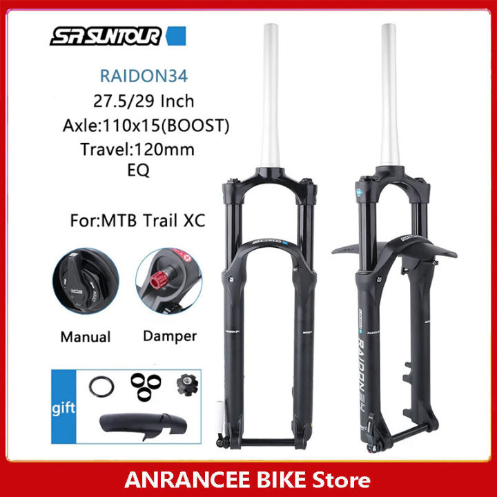 SR SUNTOUR RAIDON Fork Bucket Axle Mountain Bike Fork MTB Tapered ...