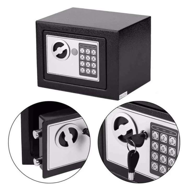 JYL Digital Security Box Keep Cash Safe Box Small Home Office Security ...