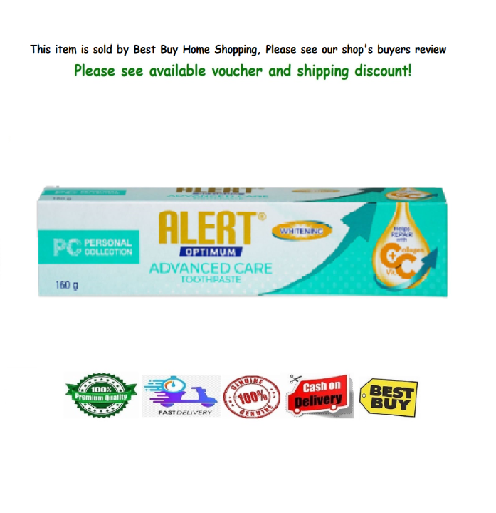 Alert Optimun Advance Care Flouride Toothpaste 160g | Lazada PH
