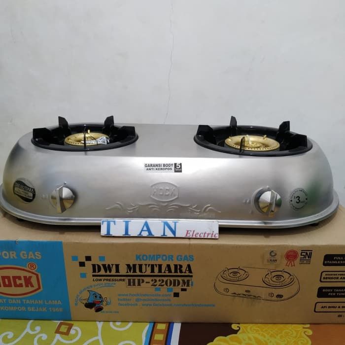 HOCK HP-220DM DWI MUTIARA Kompor Gas 2 Tungku | Lazada Indonesia