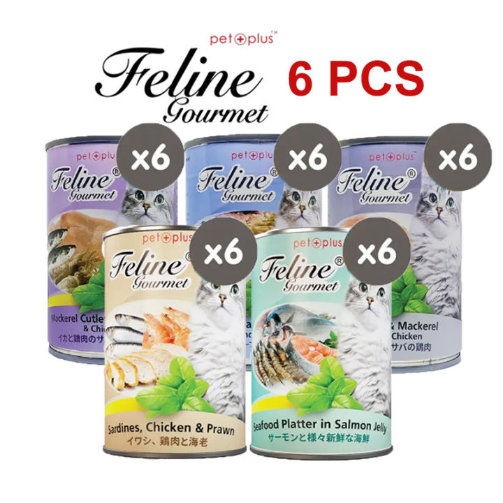 Pet Plus Feline Gourmet Wet Cat Food 400g - SET OF 6 | Lazada PH