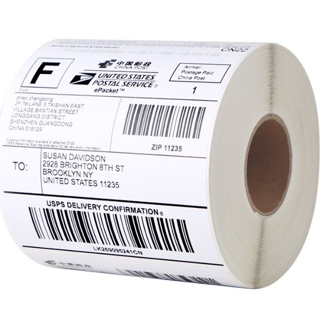 A6 Thermal Paper Label Sticker Roll Shipping Courier Airway Bill ...