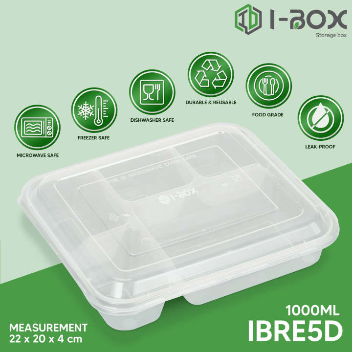 (BENTO BOX 50PCS) MICROWAVABLE PLASTIC CONTAINER 2D/3D/4D/5D | Lazada PH