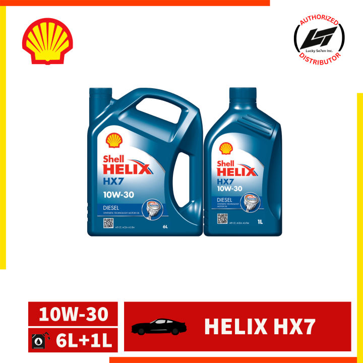 Shell Helix HX7 Diesel 10W-30 6L + 1L | Lazada PH